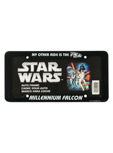 Star Wars Millennium Falcon License Plate Frame | Hot Topic