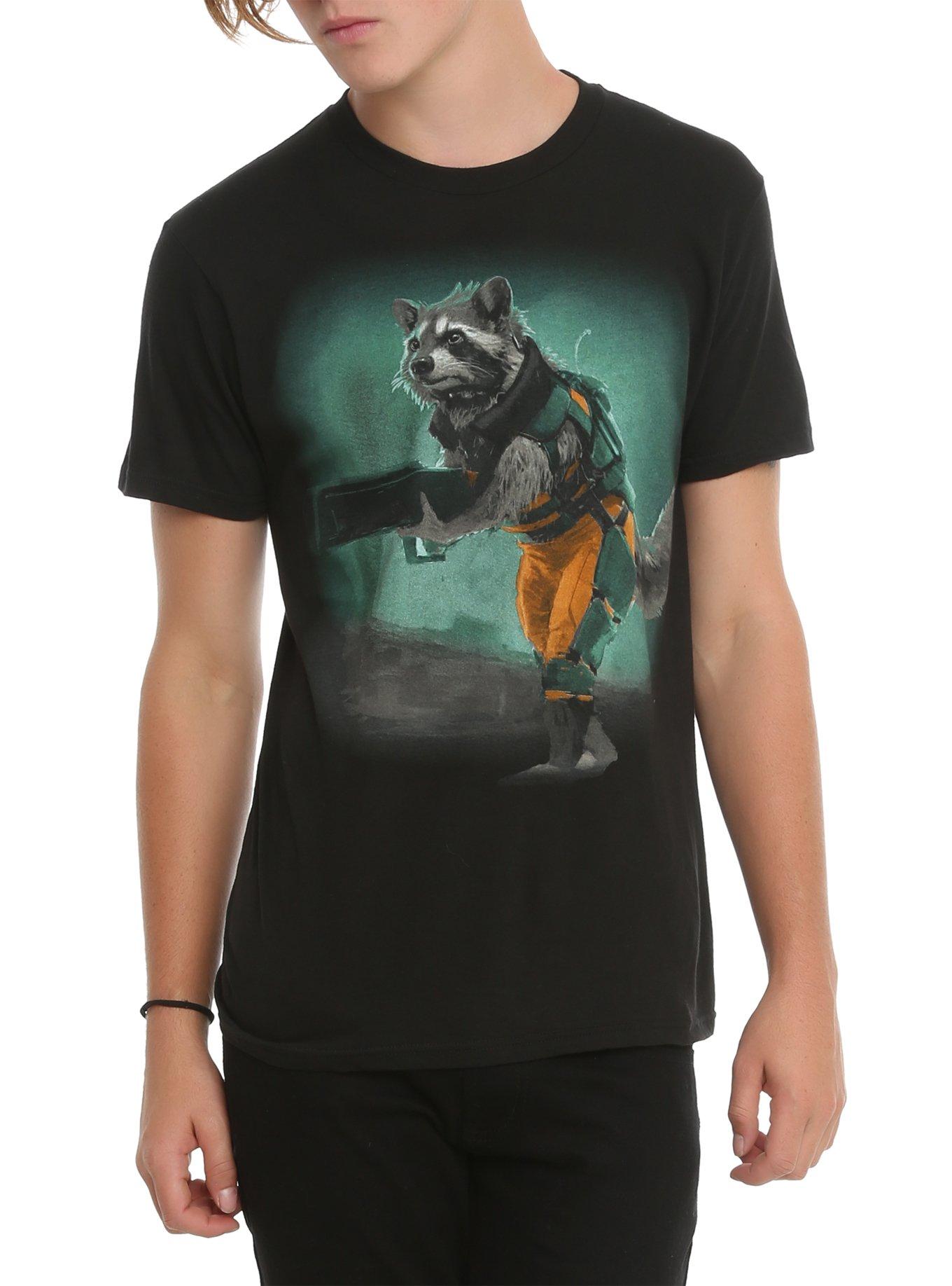 Marvel Guardians Of The Galaxy Rocket Raccoon T-Shirt | Hot Topic