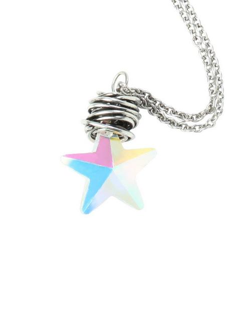 LOVEsick Iridescent Star Necklace | Hot Topic