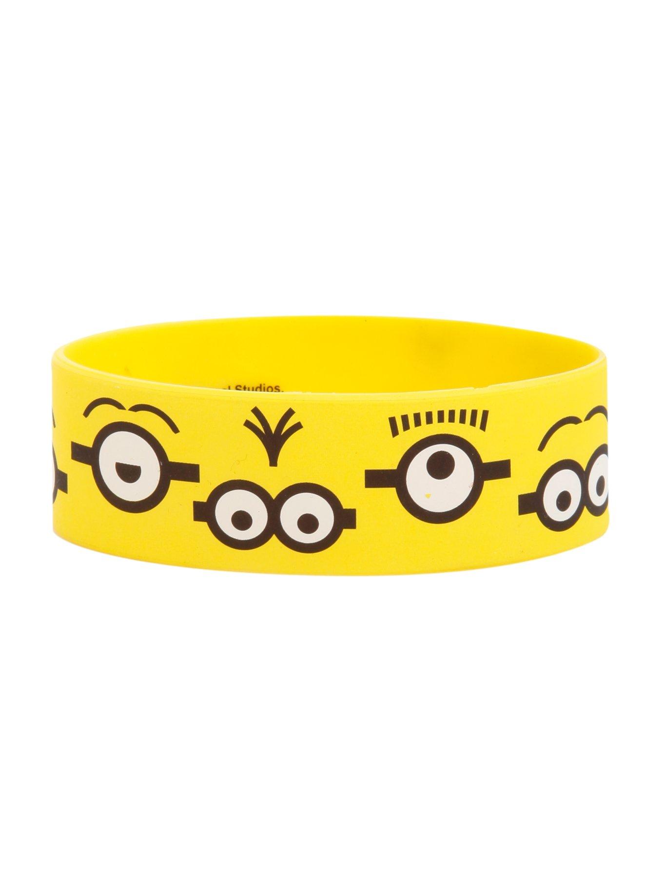 Despicable Me 2 Minion Eyes Rubber Bracelet | Hot Topic