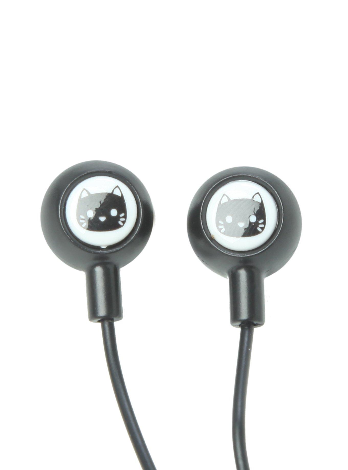 Black Cat Earbuds | Hot Topic