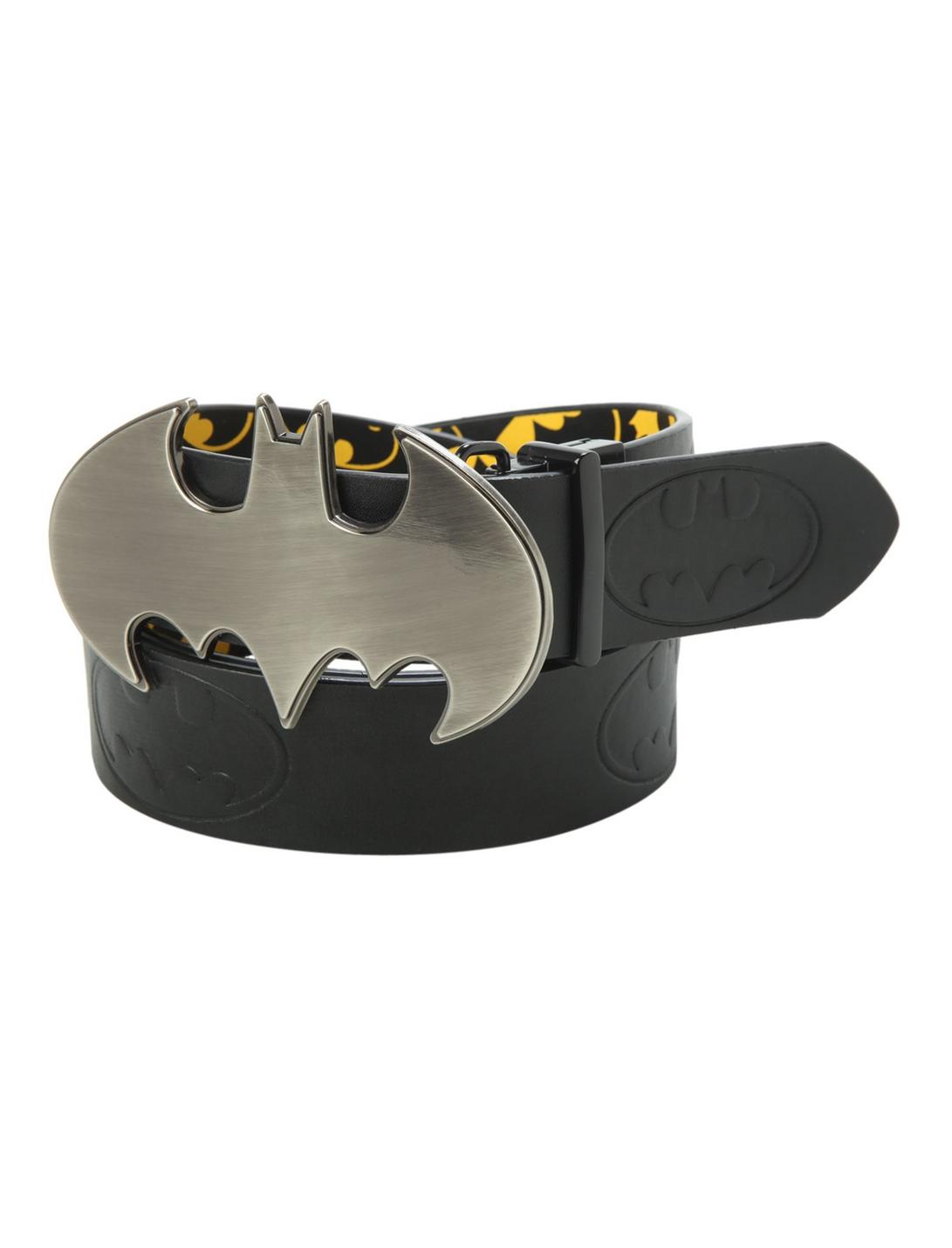 DC Comics Batman Reversible Belt & Buckle | Hot Topic DC Comics Batman Reversible Belt & Buckle | Hot Topic