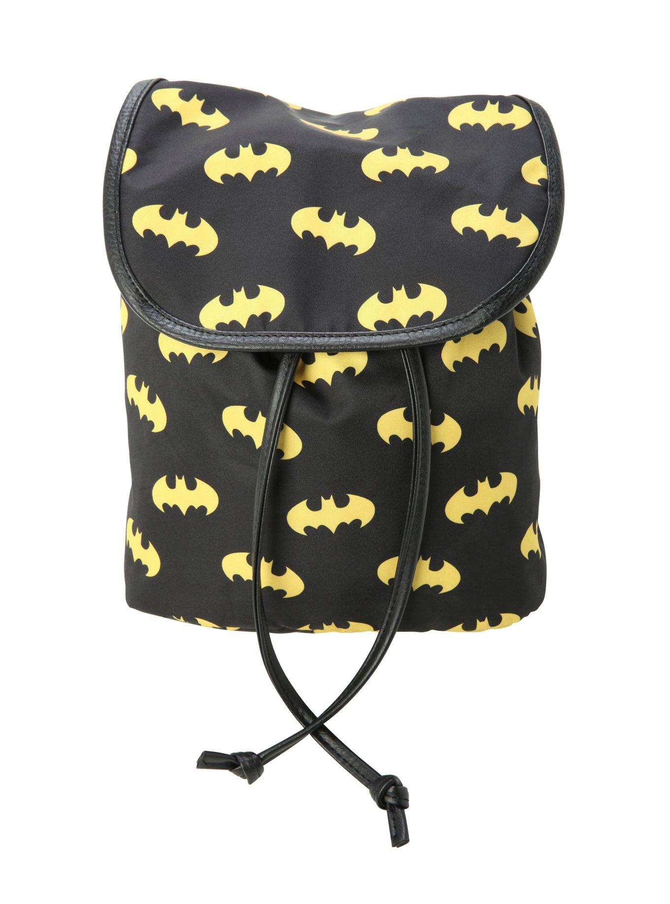 DC Comics Batman Logos Mini Slouch Backpack | Hot Topic