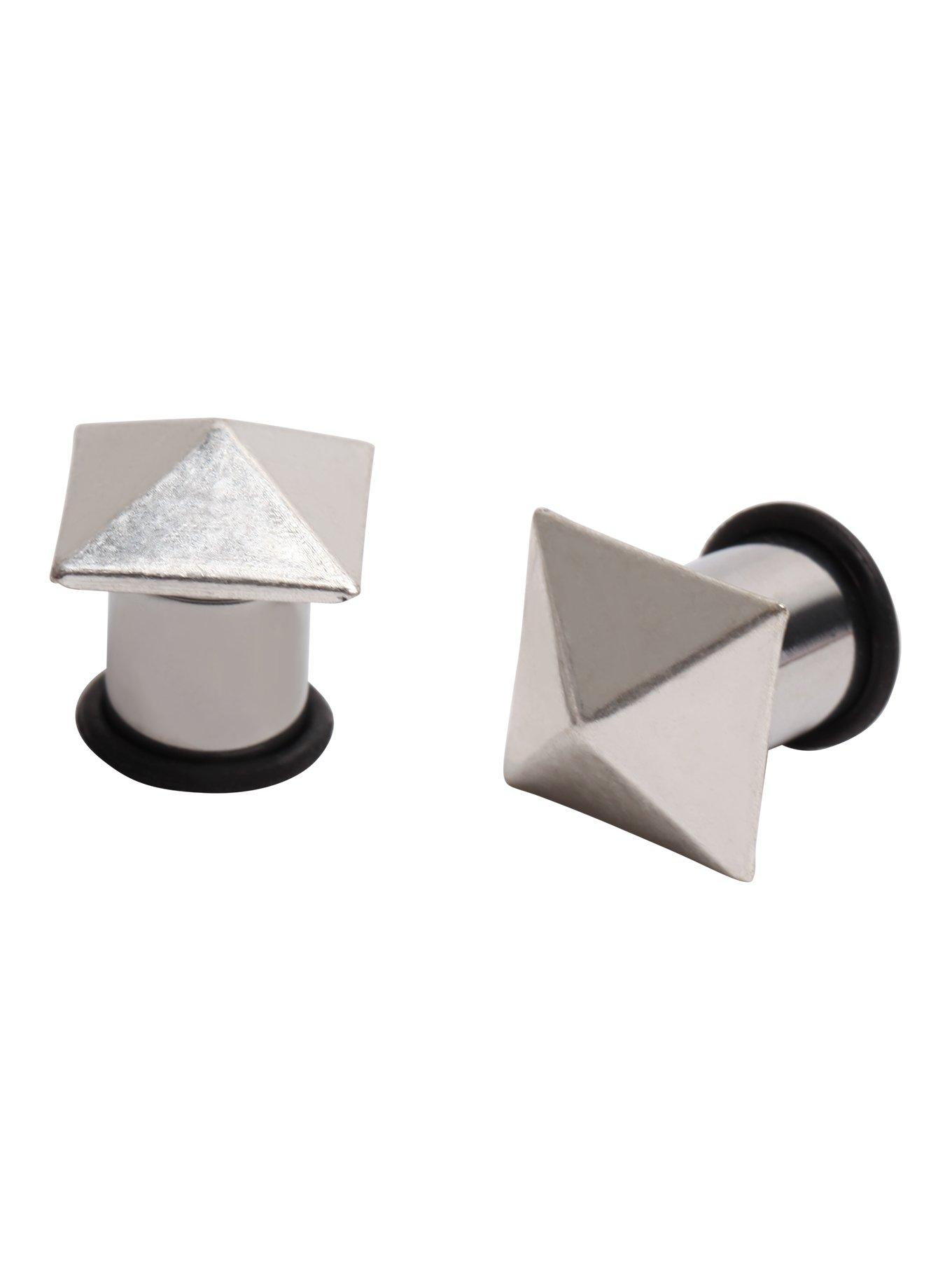 Steel Pyramid Single Flare Plugs 2 Pack | Hot Topic