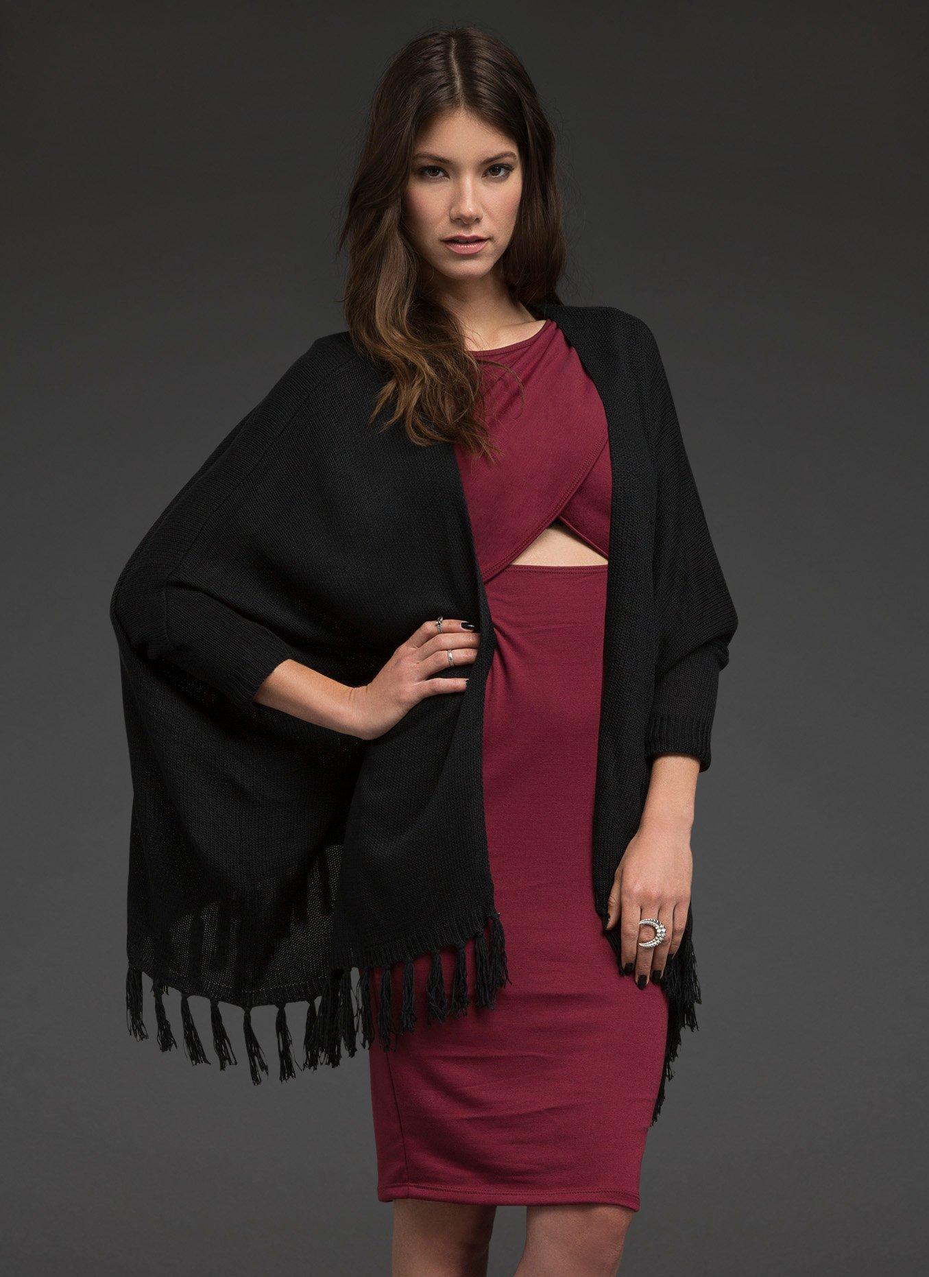 Knit Fringe Cardigan | Hot Topic