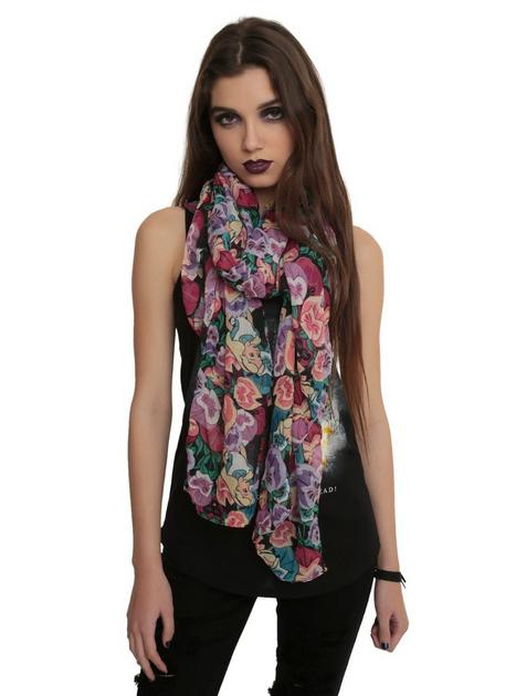 Disney Alice In Wonderland The Flowers Scarf | Hot Topic