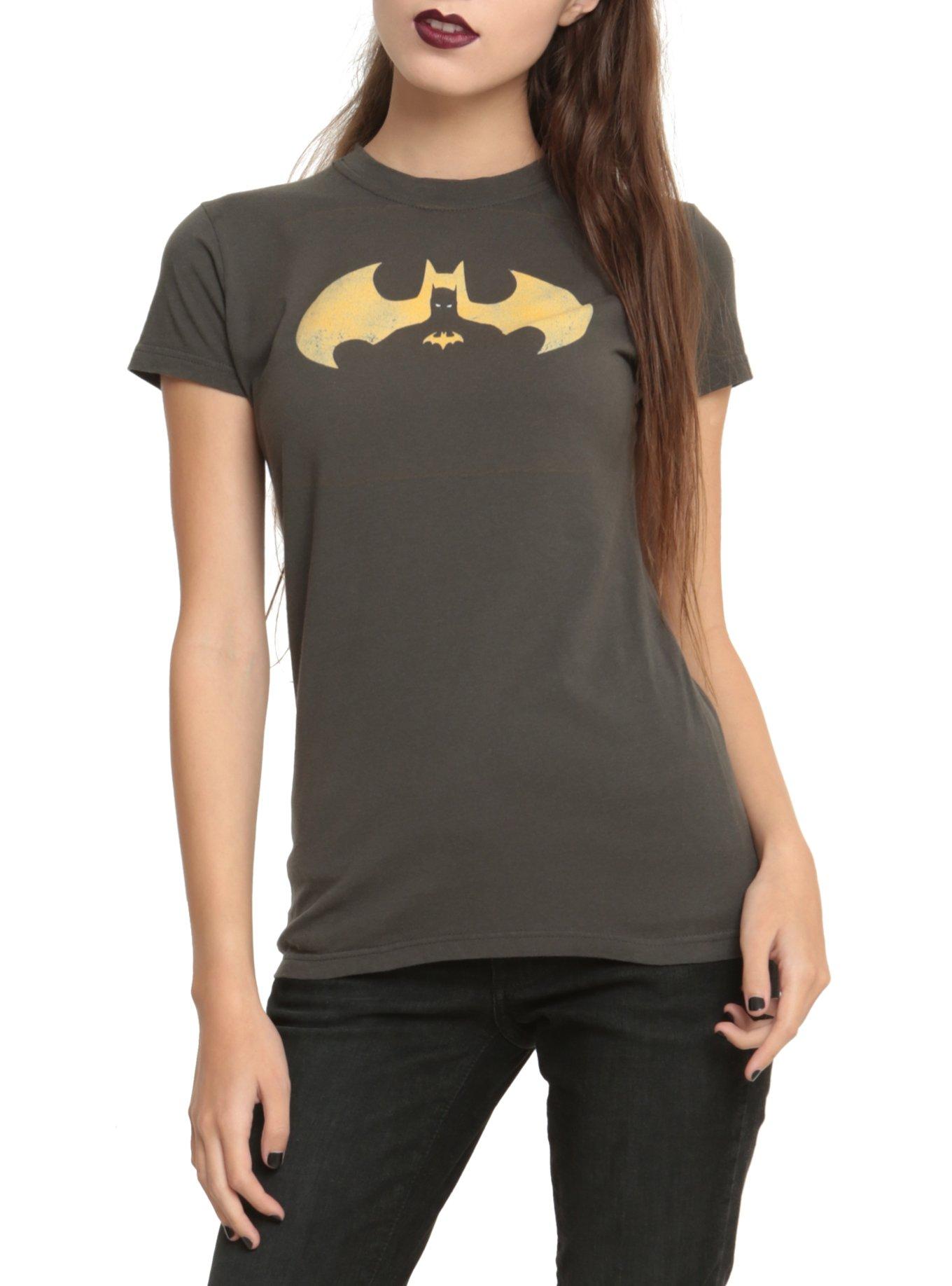 DC Comics Batman Bat Symbol Knockout Girls T-Shirt | Hot Topic