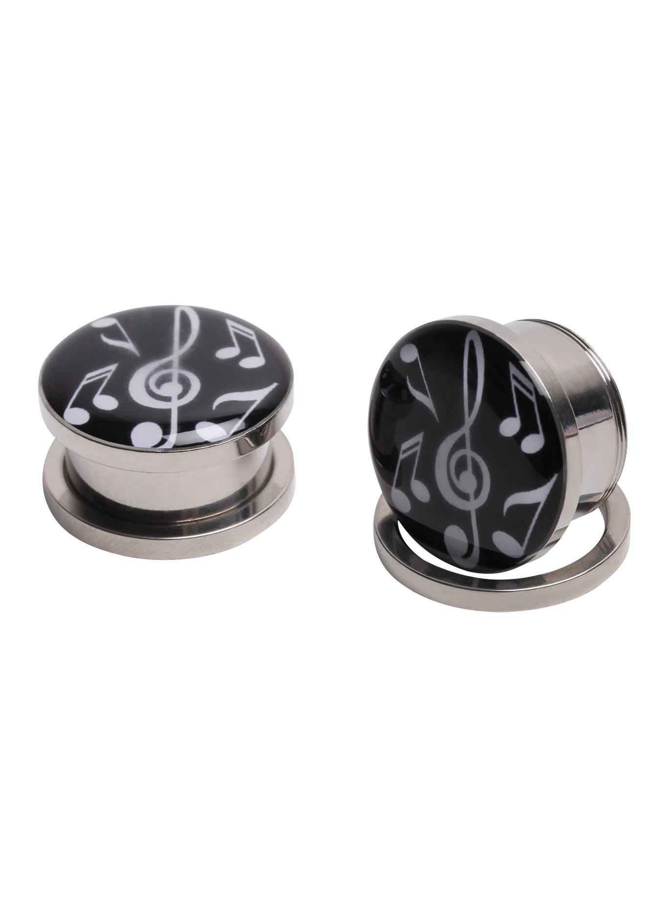 Music Note Spool Plugs 2 Pack | Hot Topic