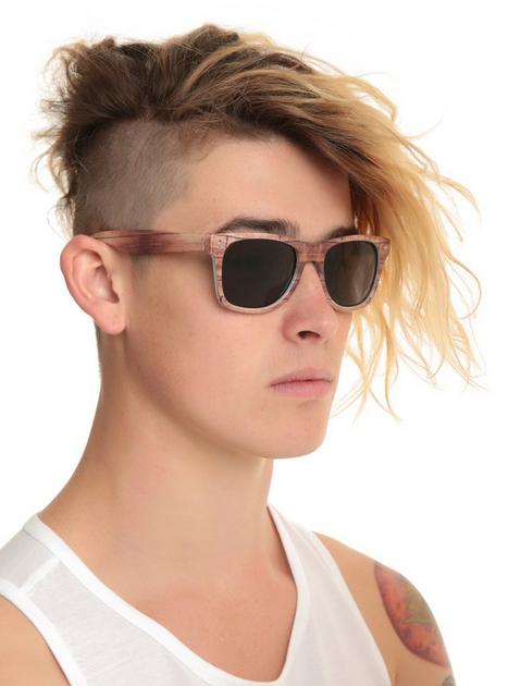 Wood Native Print Retro Sunglasses Hot Topic