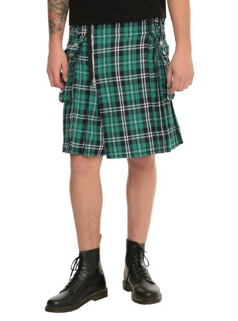 Tripp Green Plaid Kilt | Hot Topic
