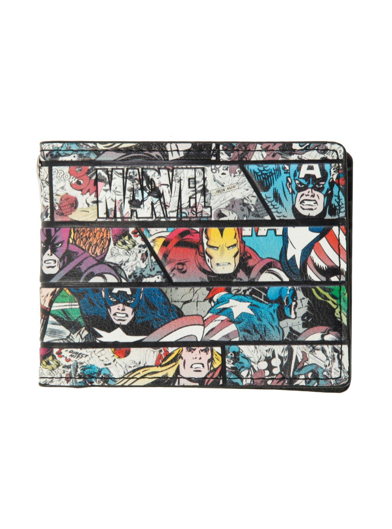 Marvel The Avengers Panel Bi-Fold Wallet | Hot Topic