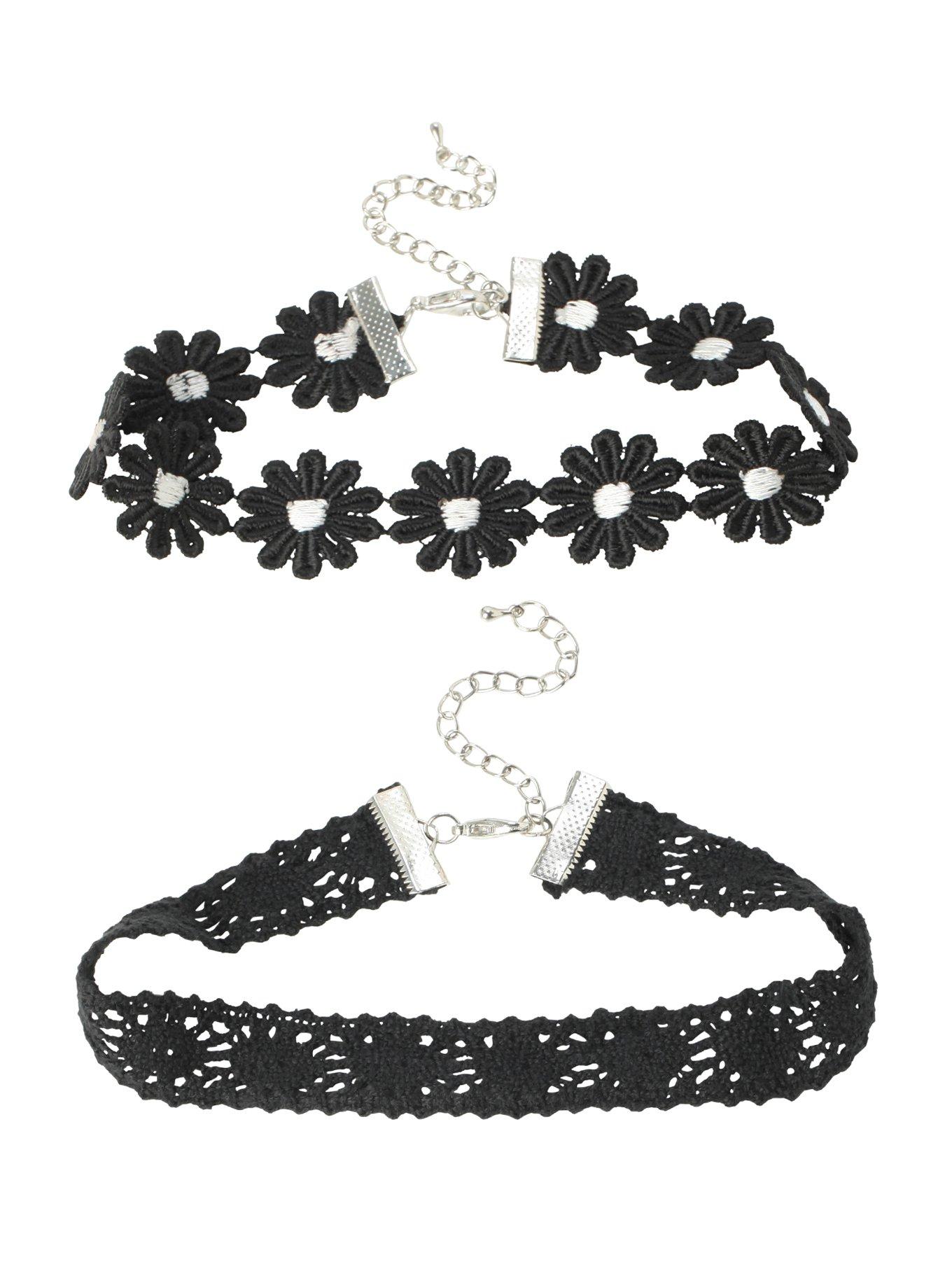 LOVEsick Crochet Flower Choker 2 Pack | Hot Topic