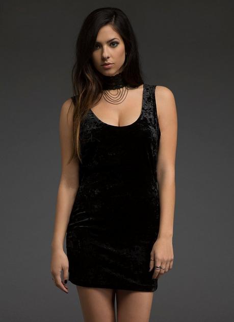 Velvet Mini Dress | Hot Topic