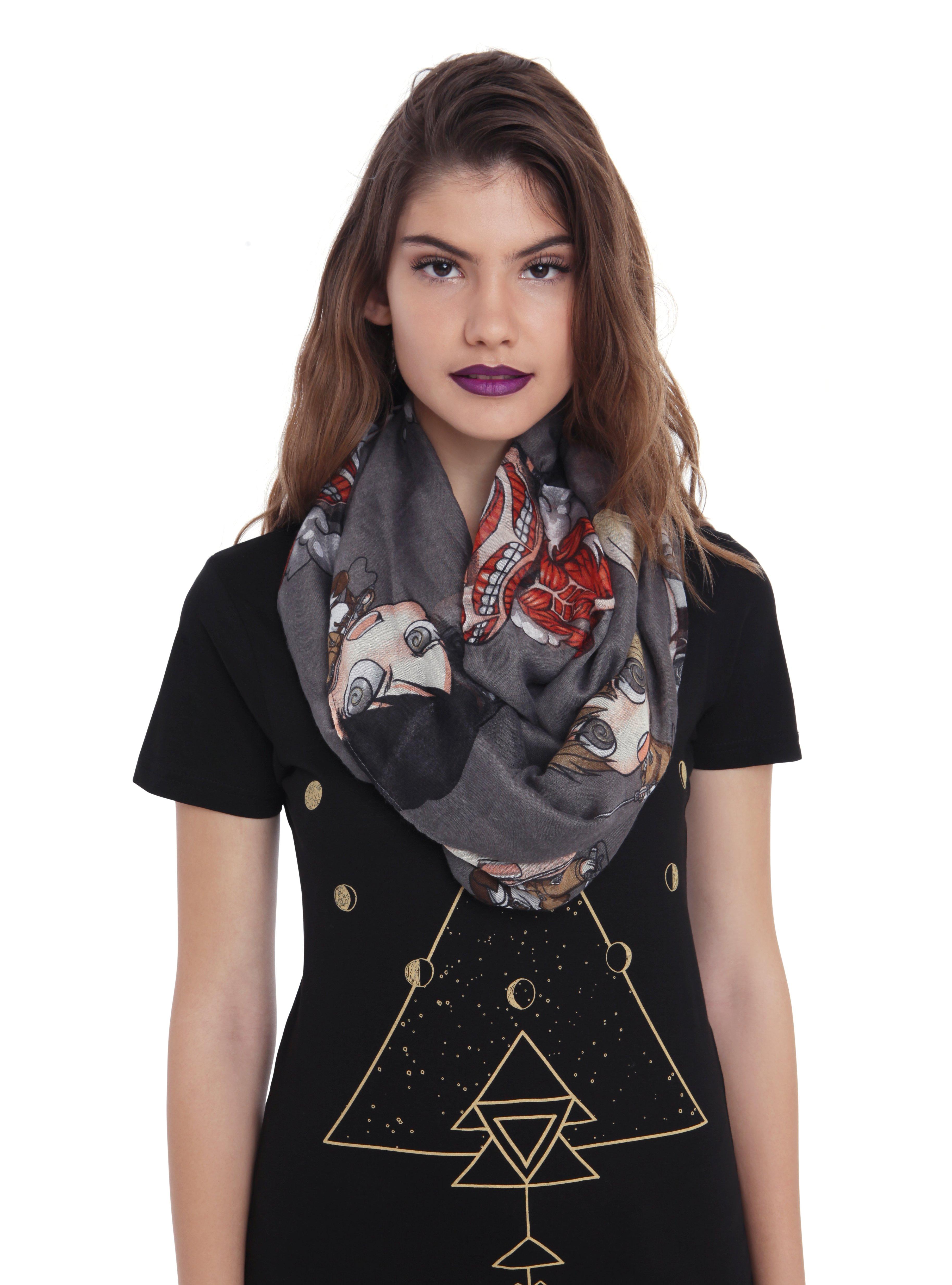 Attack On Titan Chibi Infinity Scarf | Hot Topic