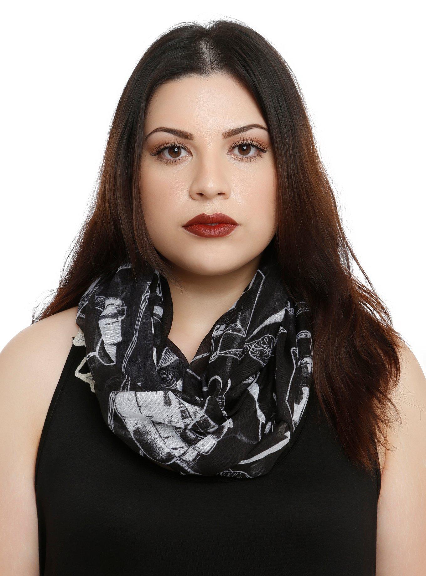 Harry Potter Symbols Print Infinity Scarf | Hot Topic