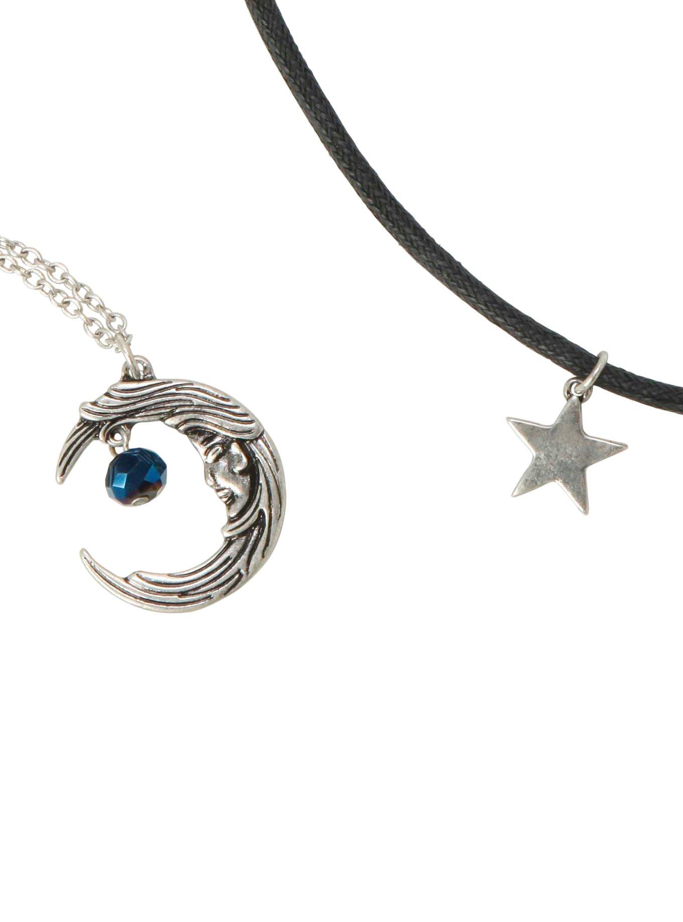 LOVEsick Moon Star Choker & Necklace Set | Hot Topic