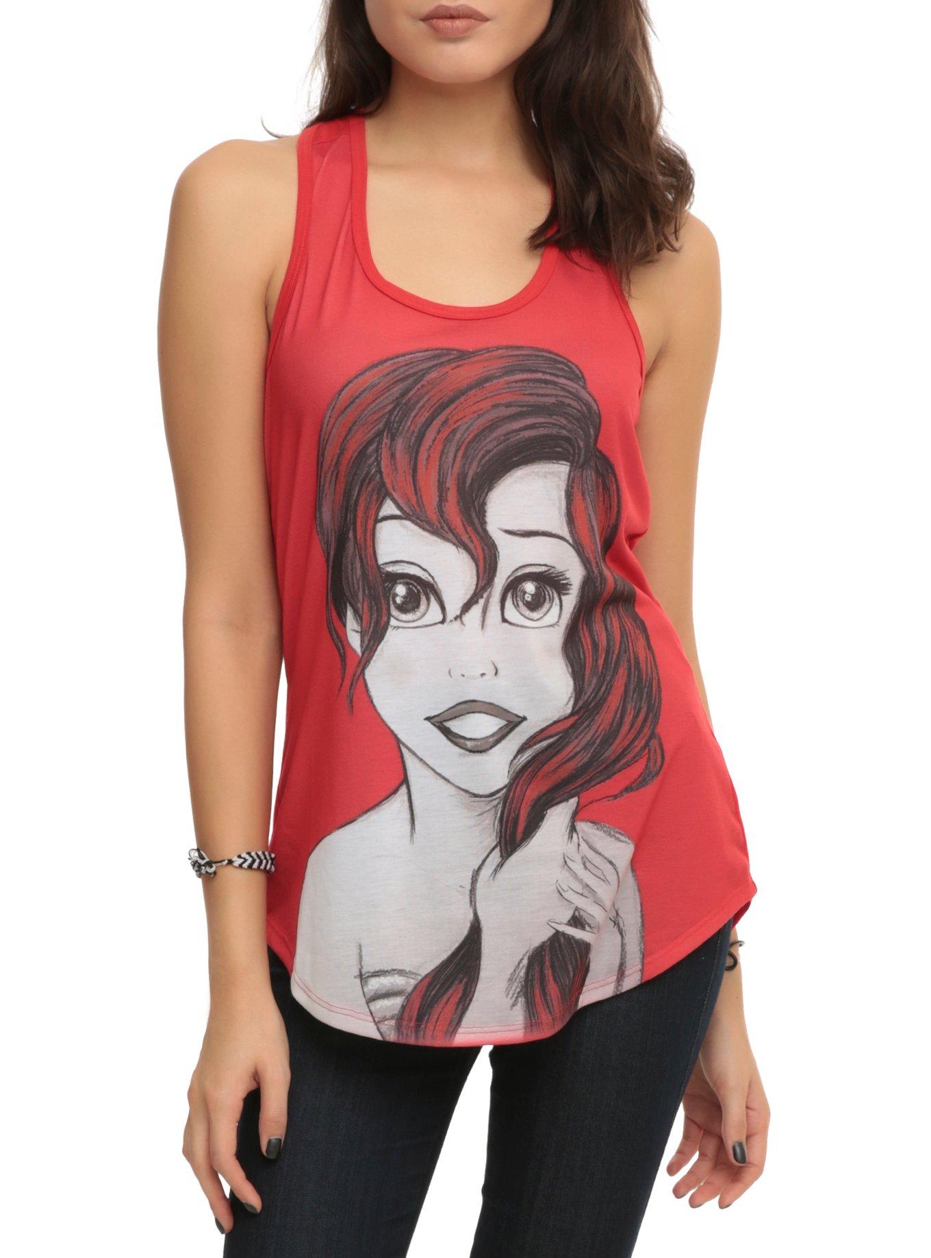 Disney The Little Mermaid Ariel Sketch Girls Tank Top Hot Topic