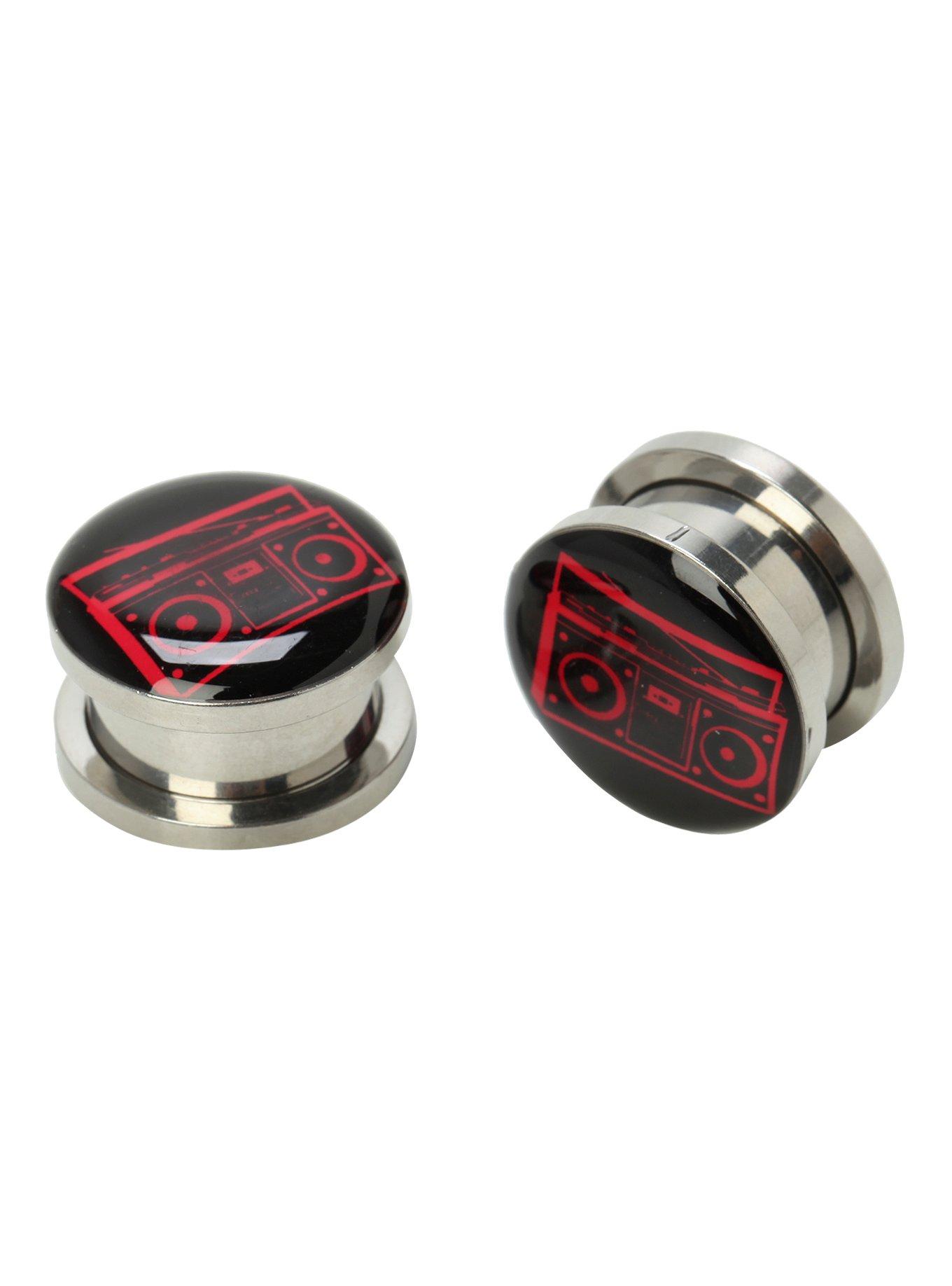 Steel Boombox Spool Plug 2 Pack | Hot Topic