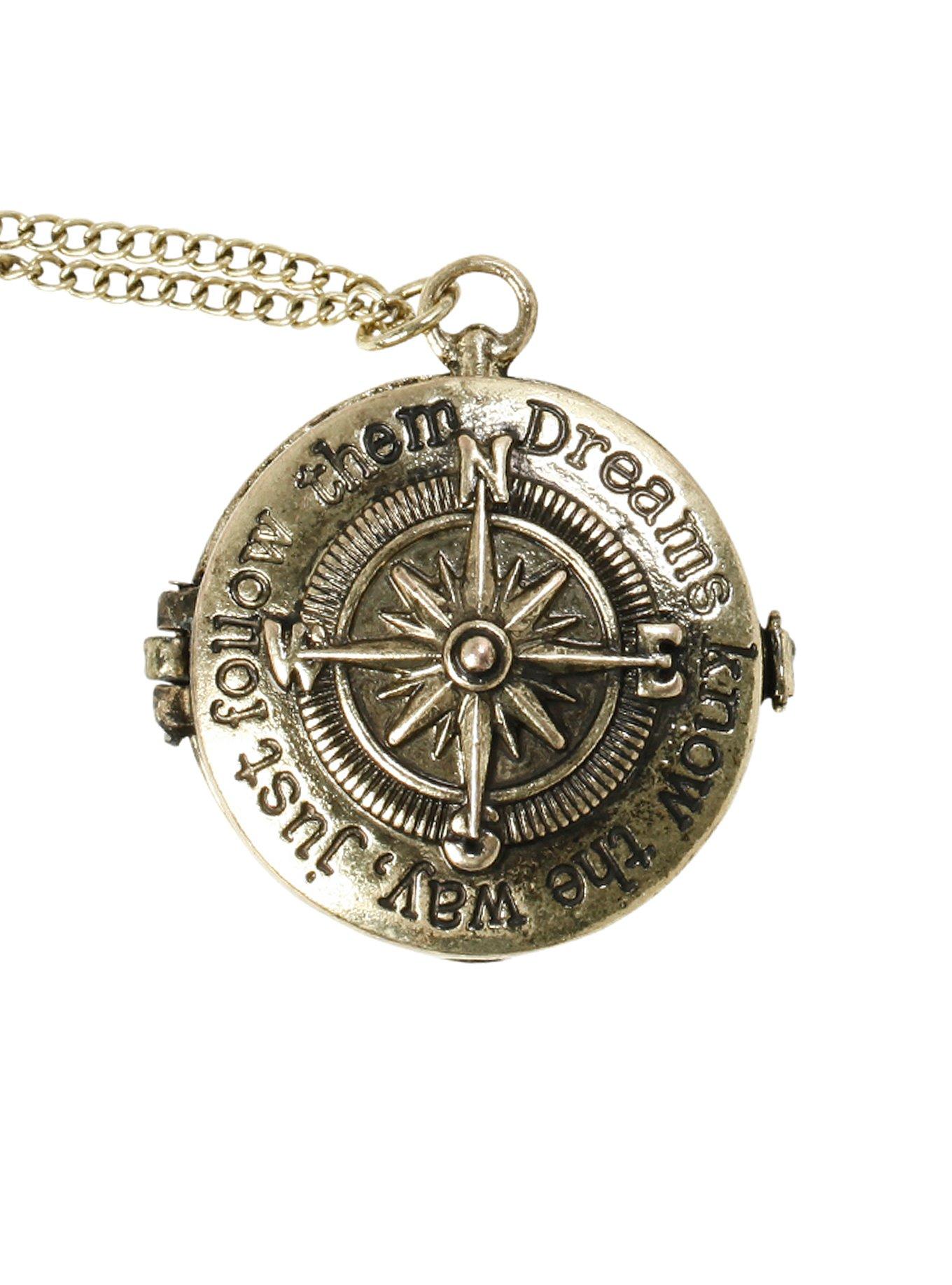 LOVEsick Compass Locket Necklace | Hot Topic