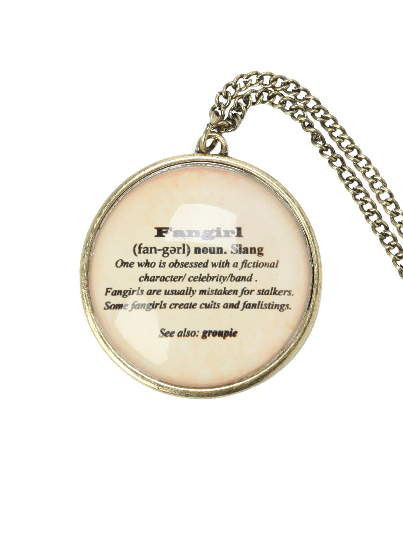 LOVEsick Fangirl Definition Necklace | Hot Topic