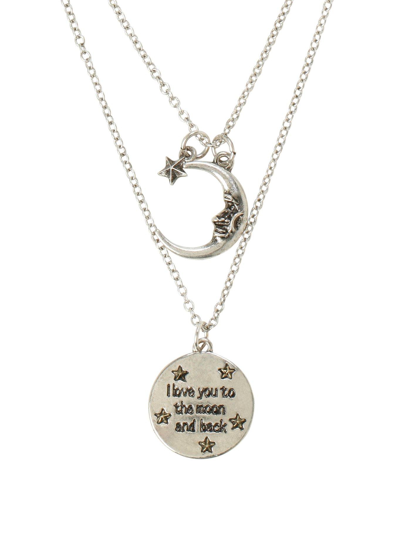 LOVEsick Moon And Back Necklace | Hot Topic