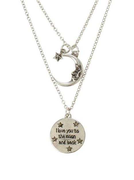 LOVEsick Moon And Back Necklace | Hot Topic