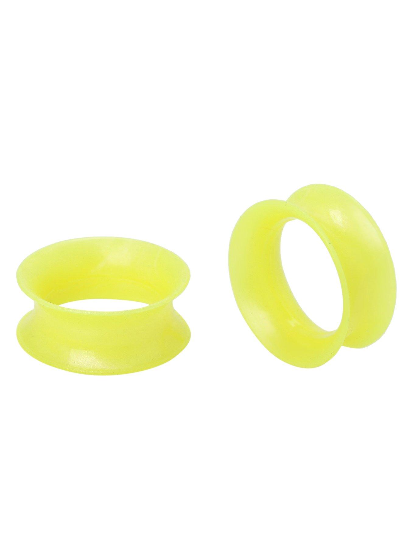 Yellow Earskin Silicone Eyelet Plug 2 Pack | Hot Topic