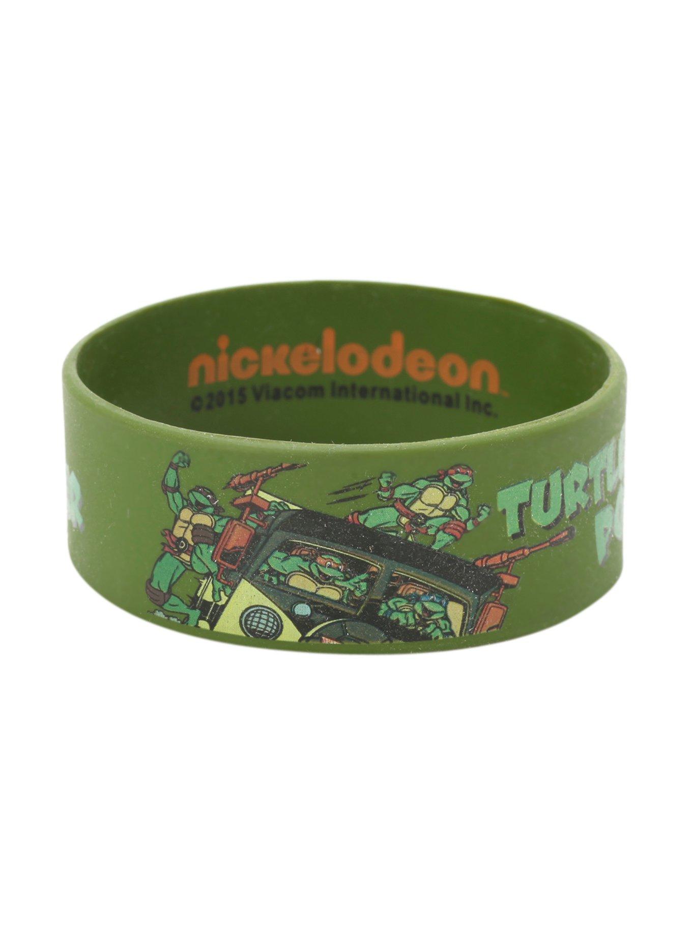 Teenage Mutant Ninja Turtles Turtle Power Rubber Bracelet | Hot Topic