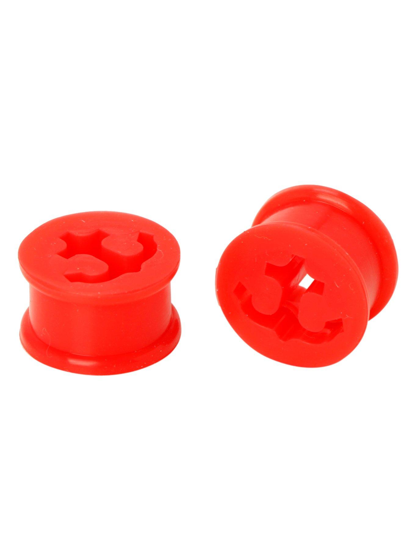 Silicone Red Anchor Plug 2 Pack | Hot Topic