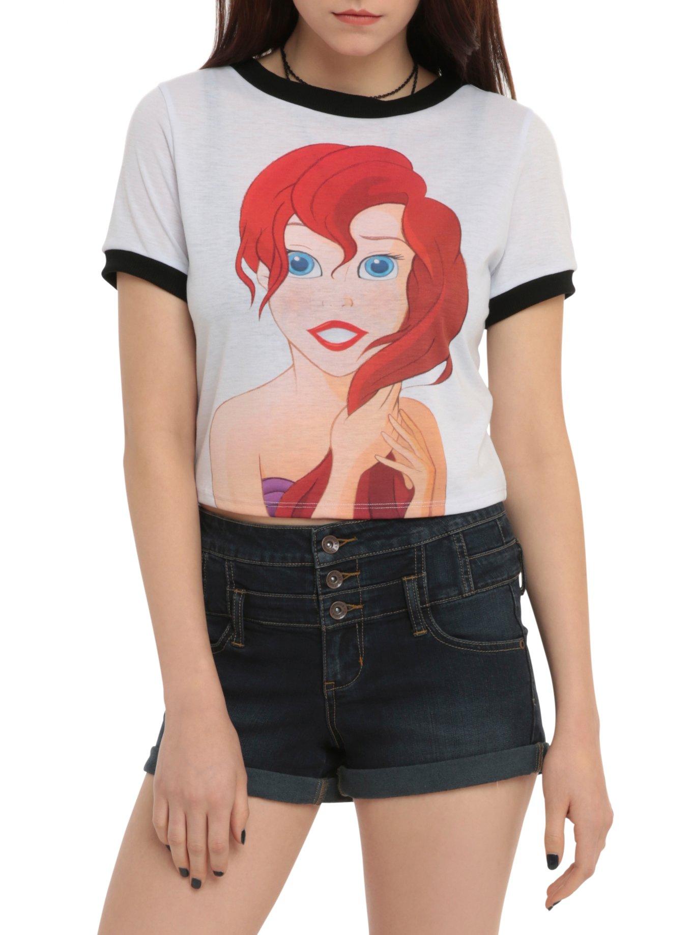 Disney The Little Mermaid Ariel Ringer Crop Top | Hot Topic