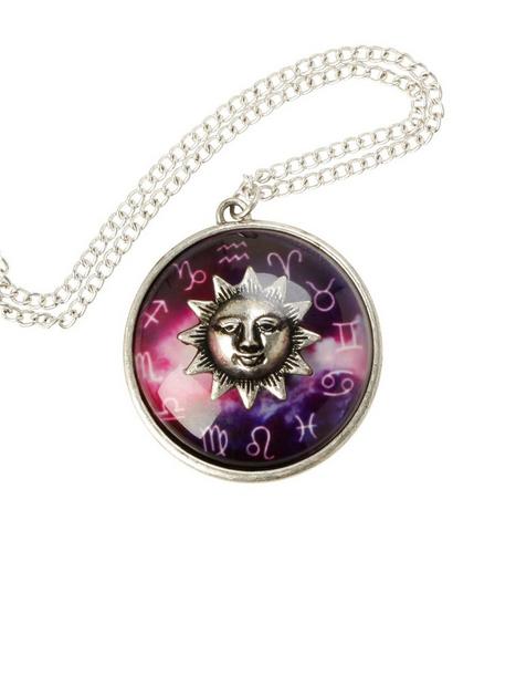 LOVEsick Zodiac Sun Long Necklace | Hot Topic