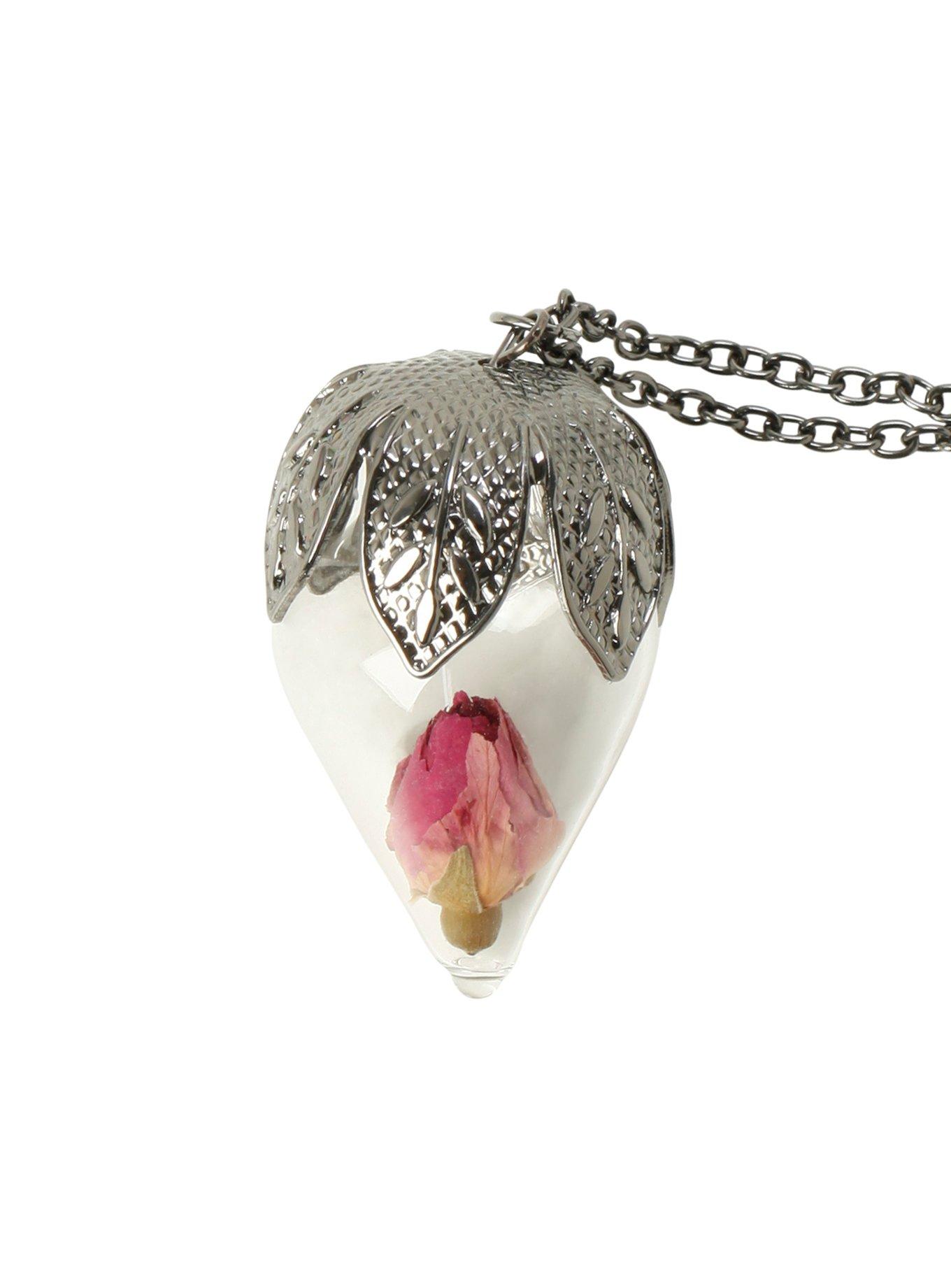 LOVEsick Dried Rose Long Necklace | Hot Topic