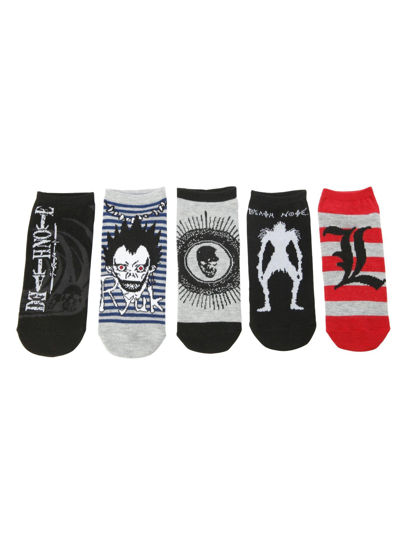 Death Note No-Show Socks 5 Pair | Hot Topic