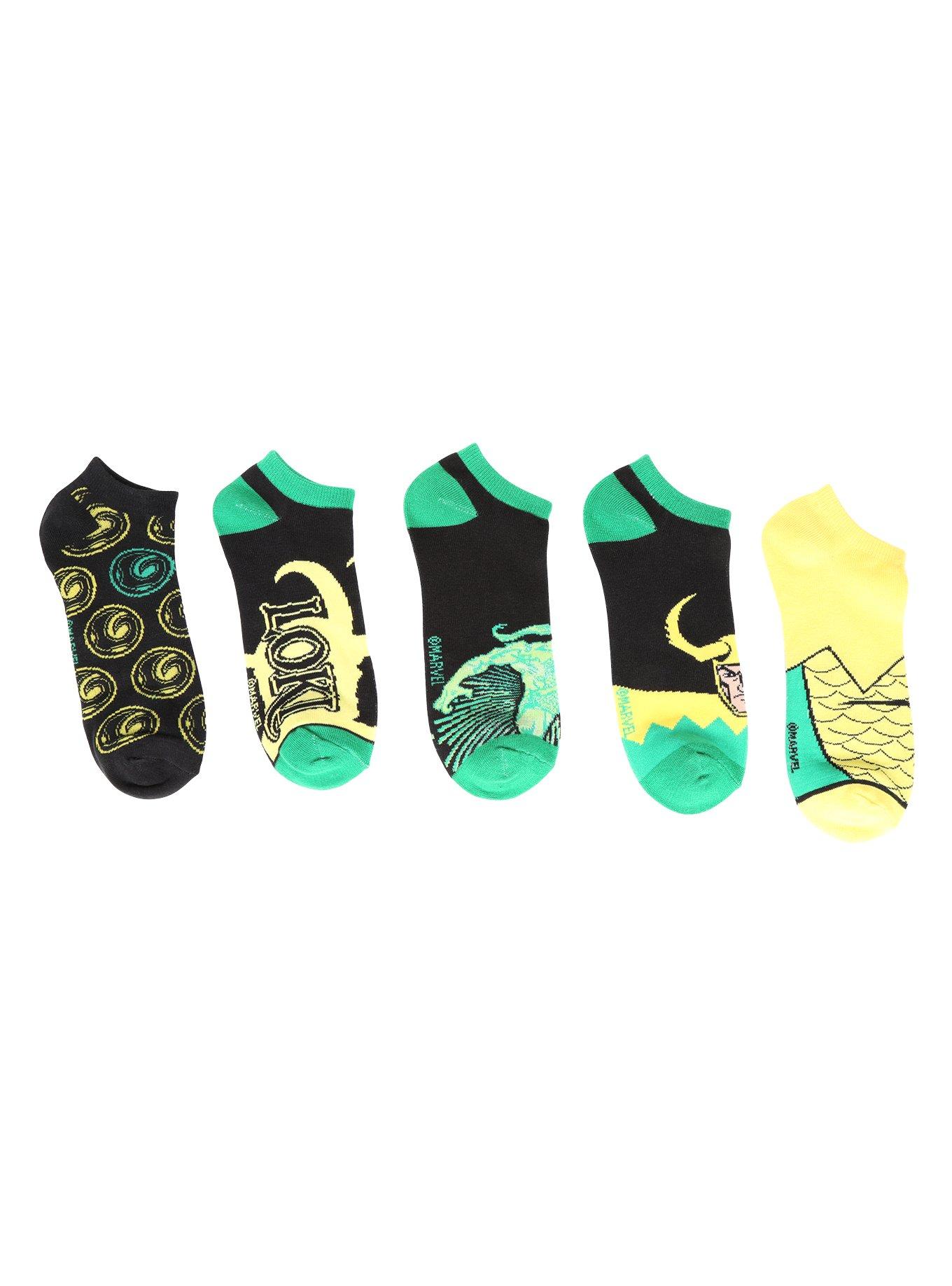 Marvel Loki No-Show Socks | Hot Topic