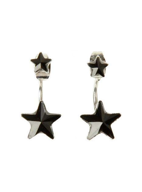 LOVEsick Black Star Earrings | Hot Topic