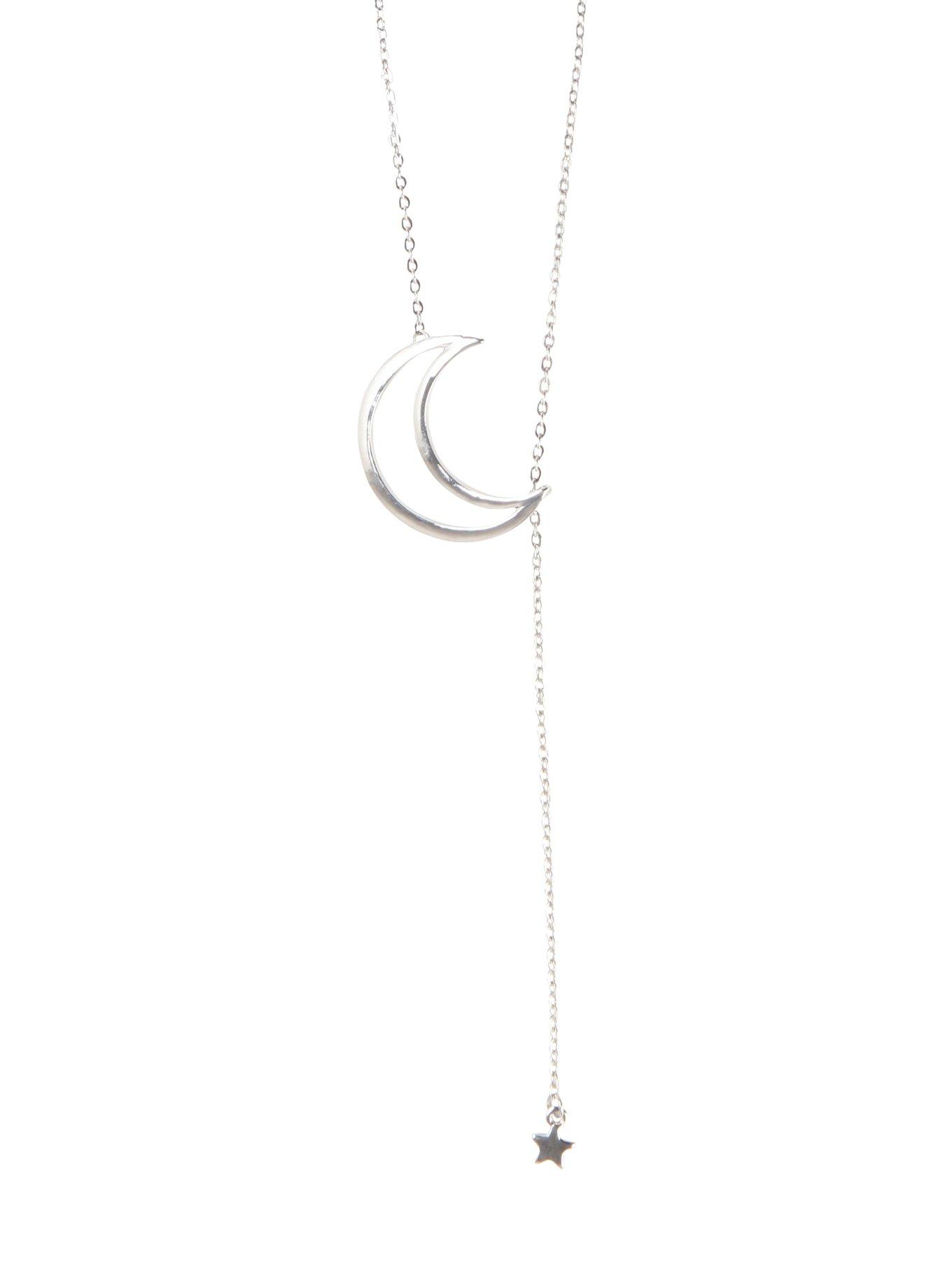 LOVEsick Moon Lariet Necklace | Hot Topic