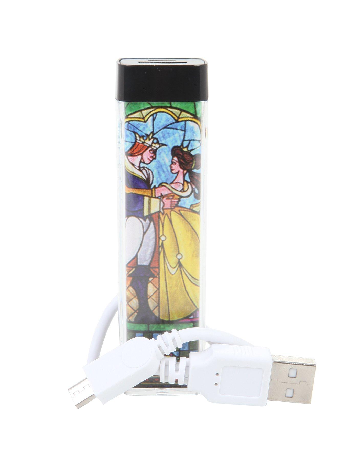 Disney Beauty And The Beast Stained Glass Rechargeable Power Bank | Hot ...