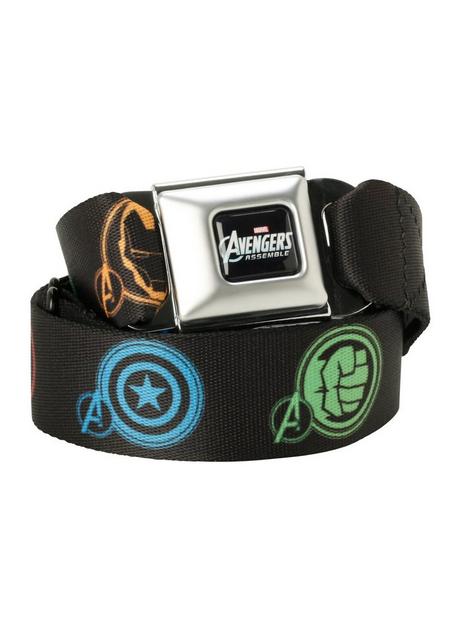Marvel Avengers Assemble Seat Belt Belt | Hot Topic
