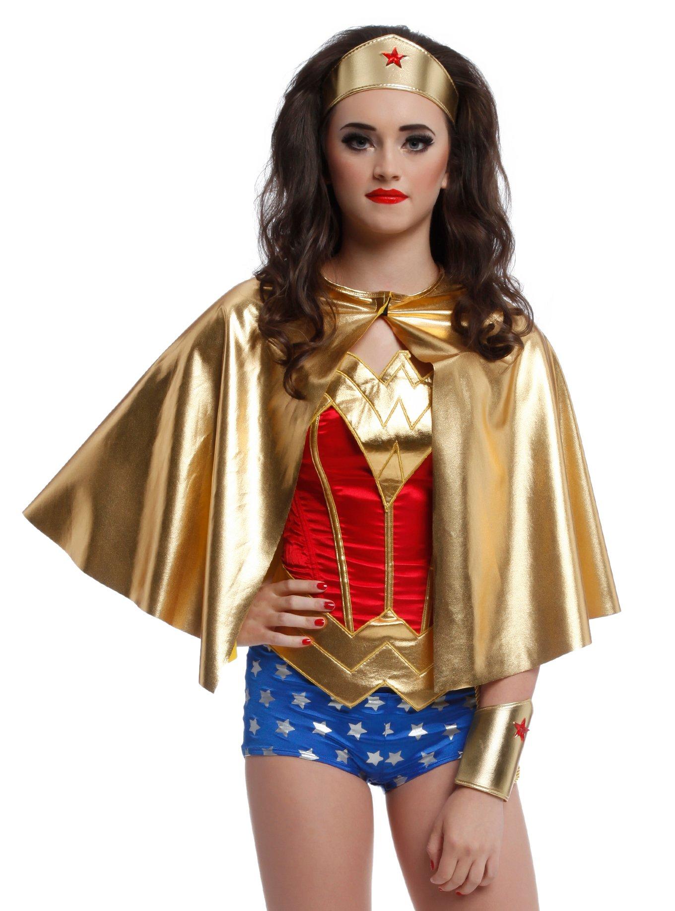 Gold Half Cape | Hot Topic