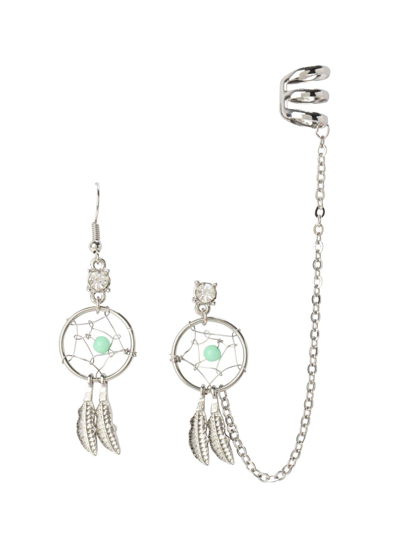 Dreamcatcher Cuff Earring Set | Hot Topic