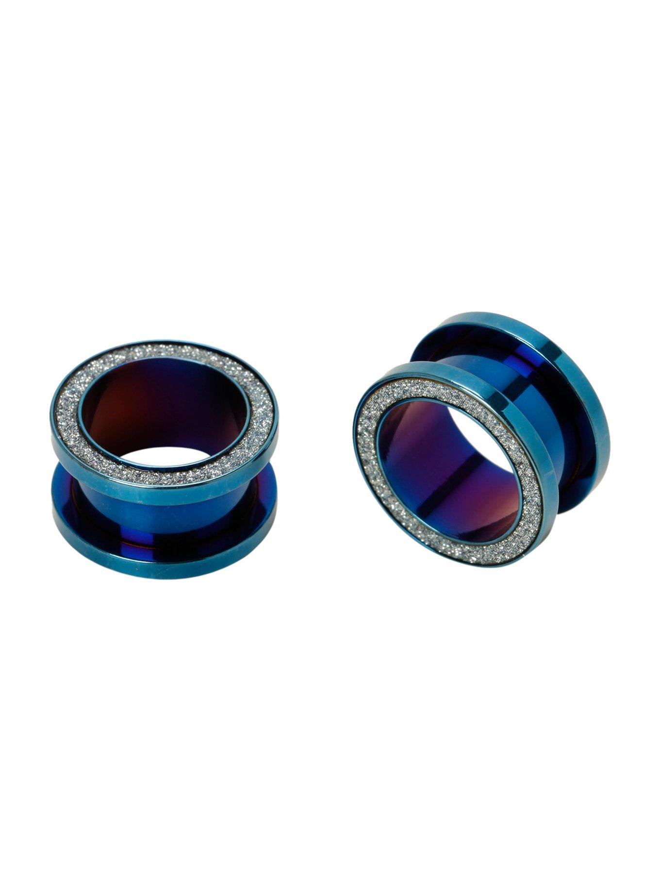 Steel Blue Dazzle Spool Plug 2 Pack | Hot Topic