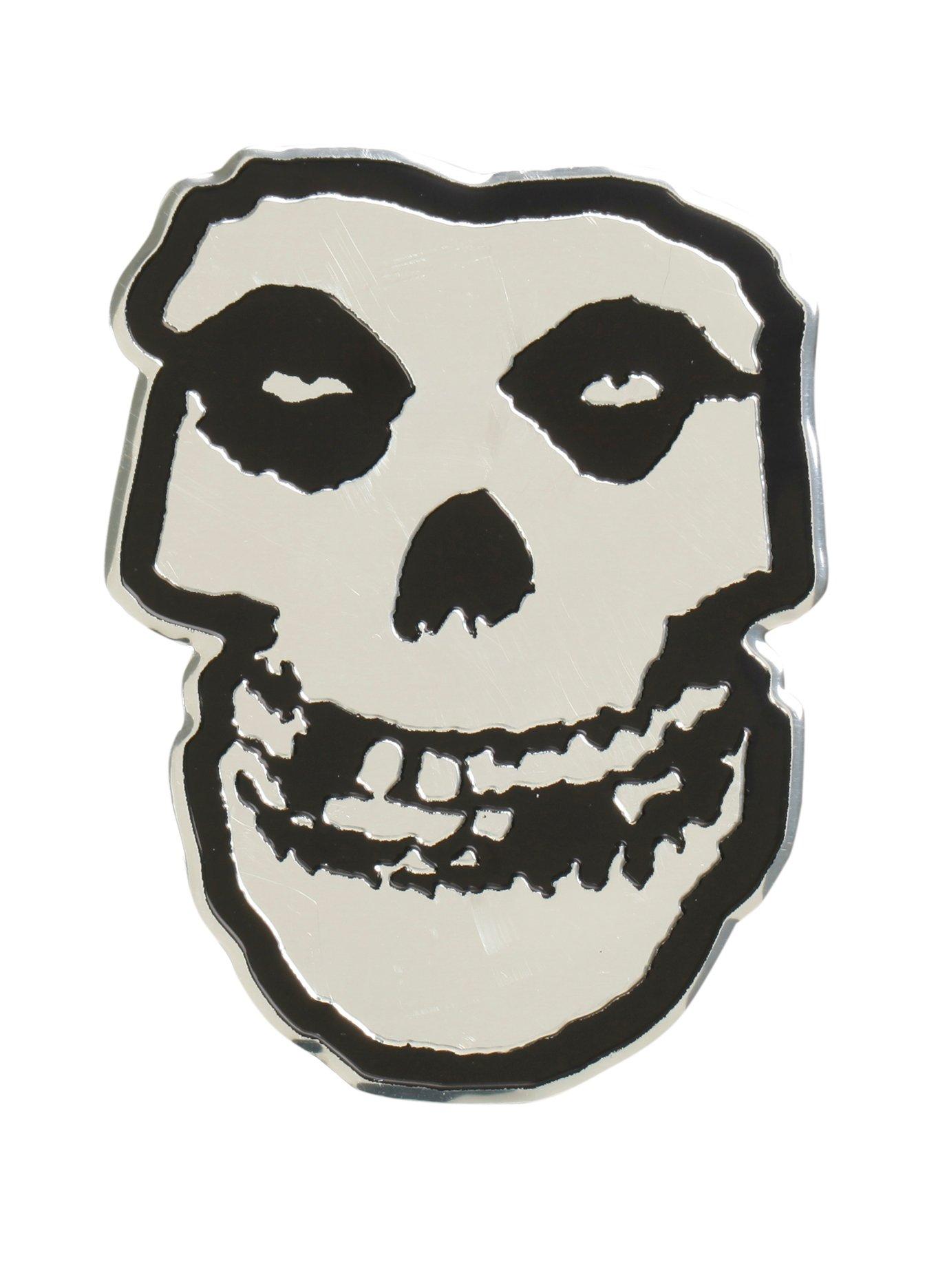 Misfits Fiend Skull Metal Sticker | Hot Topic
