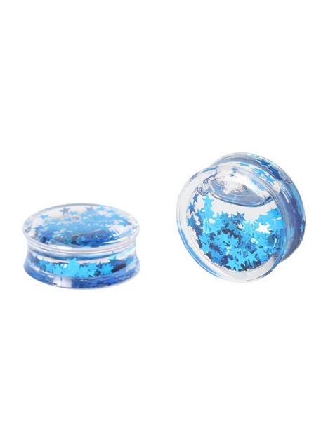 Plastic Blue Stars Liquid Plug 2 Pack | Hot Topic