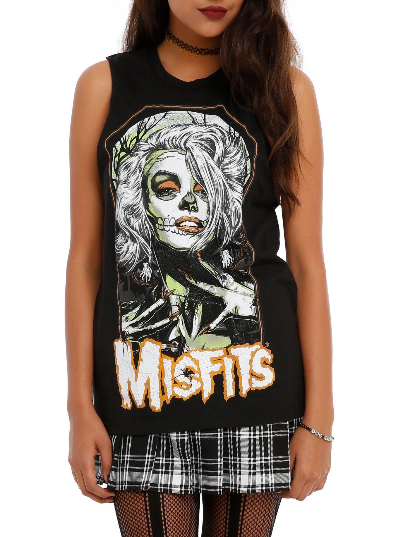 Misfits Spider Woman Girls Muscle Top | Hot Topic