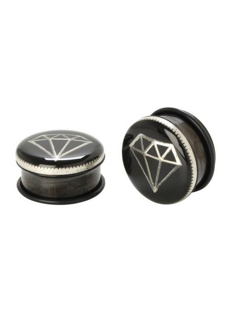 Steel Diamond Plug 2 Pack | Hot Topic