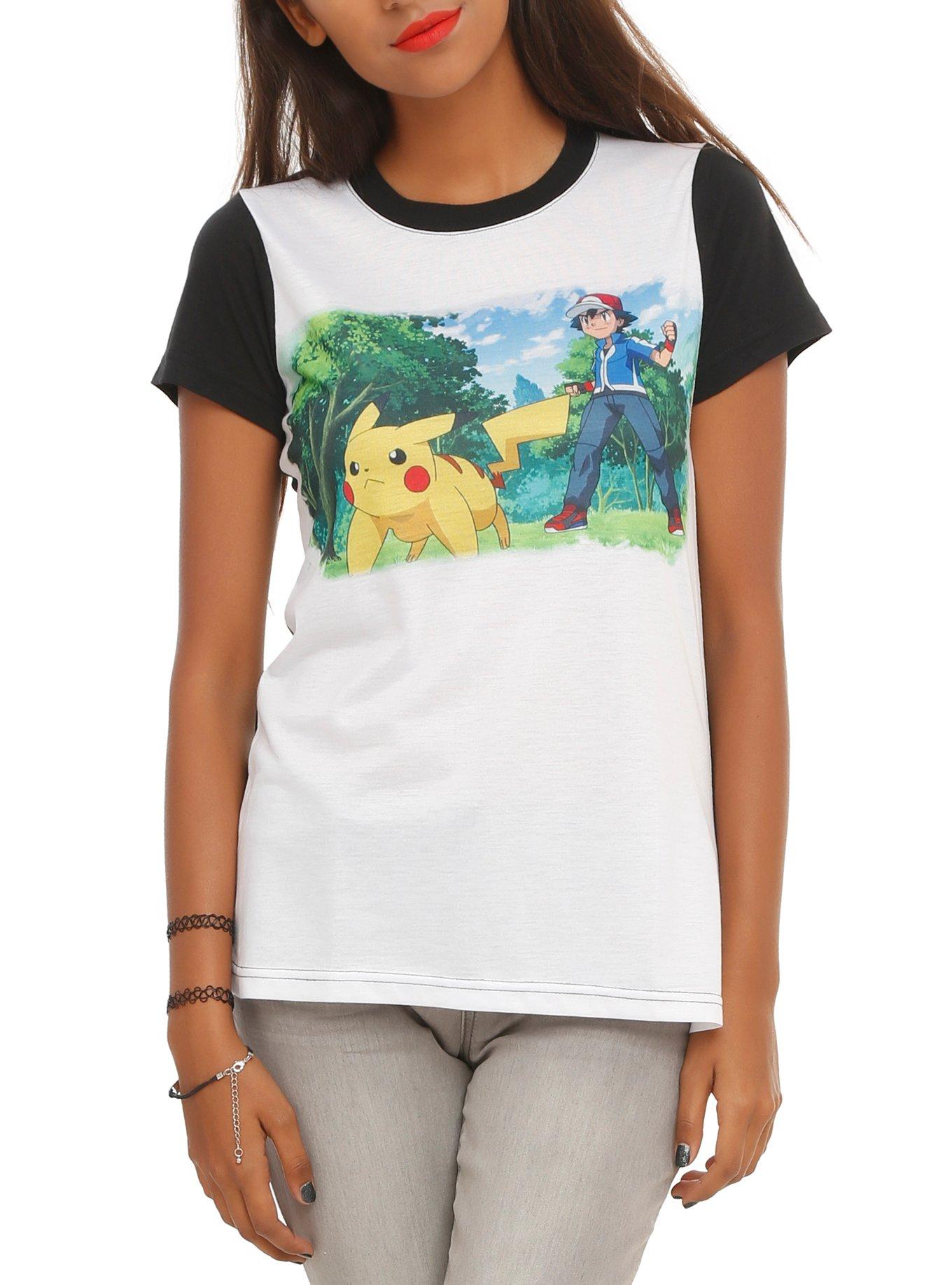 Pokemon Ash & Pikachu Girls T-Shirt | Hot Topic