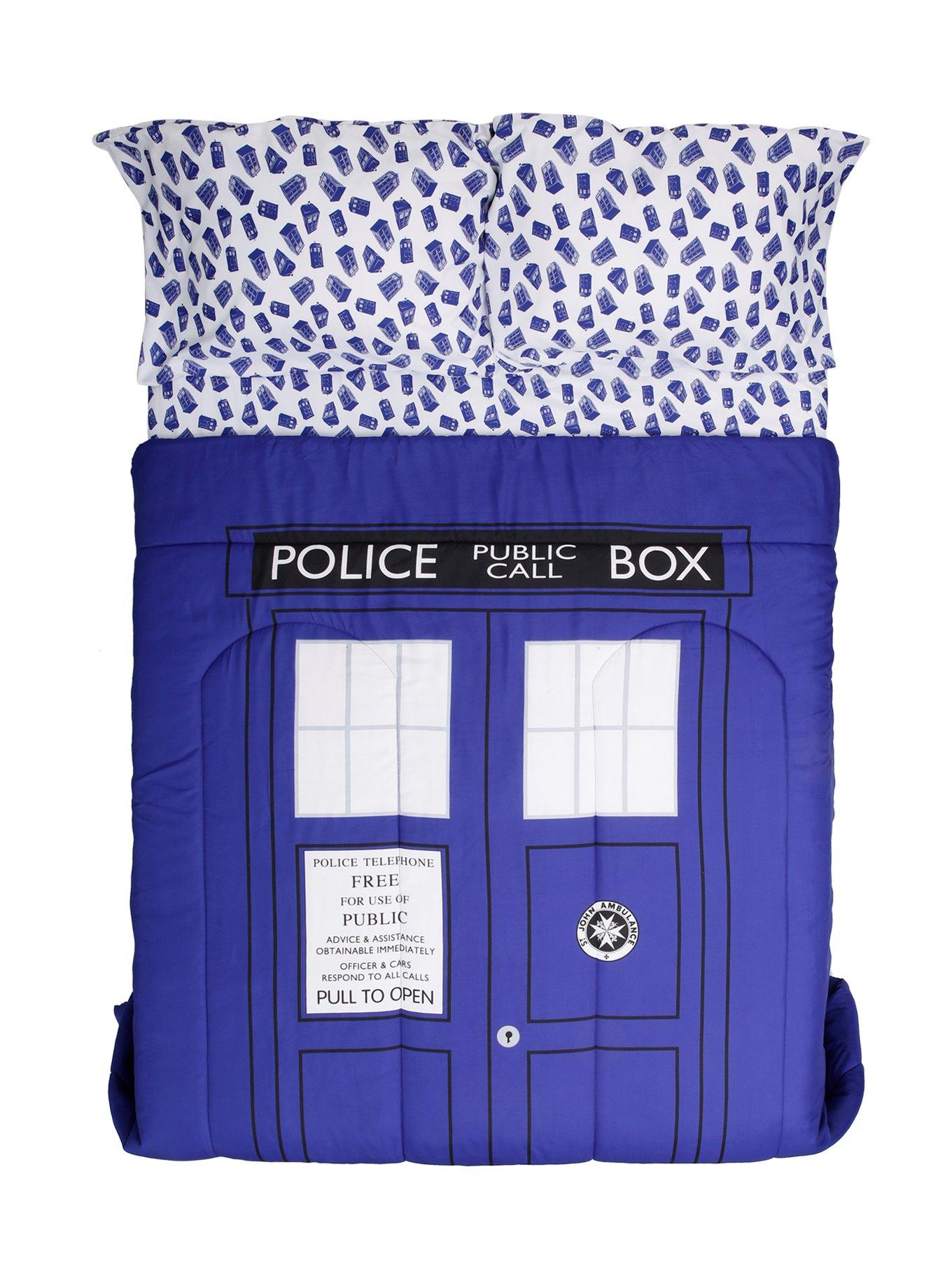 Doctor Who TARDIS Queen Comforter | Hot Topic