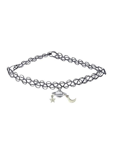 LOVEsick Planet & Star Tattoo Choker | Hot Topic