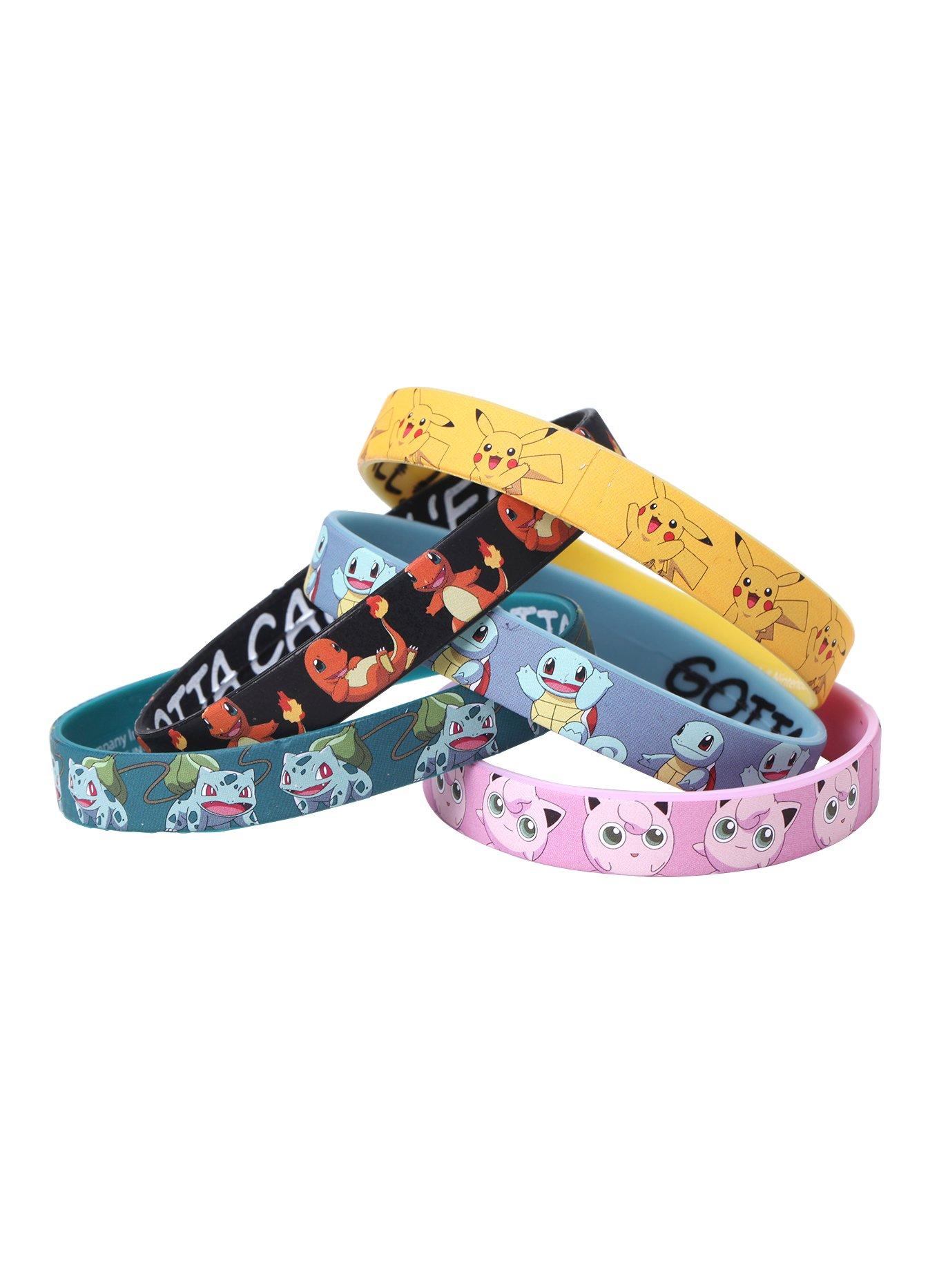 Pokemon Characters Rubber Bracelet 5 Pack | Hot Topic