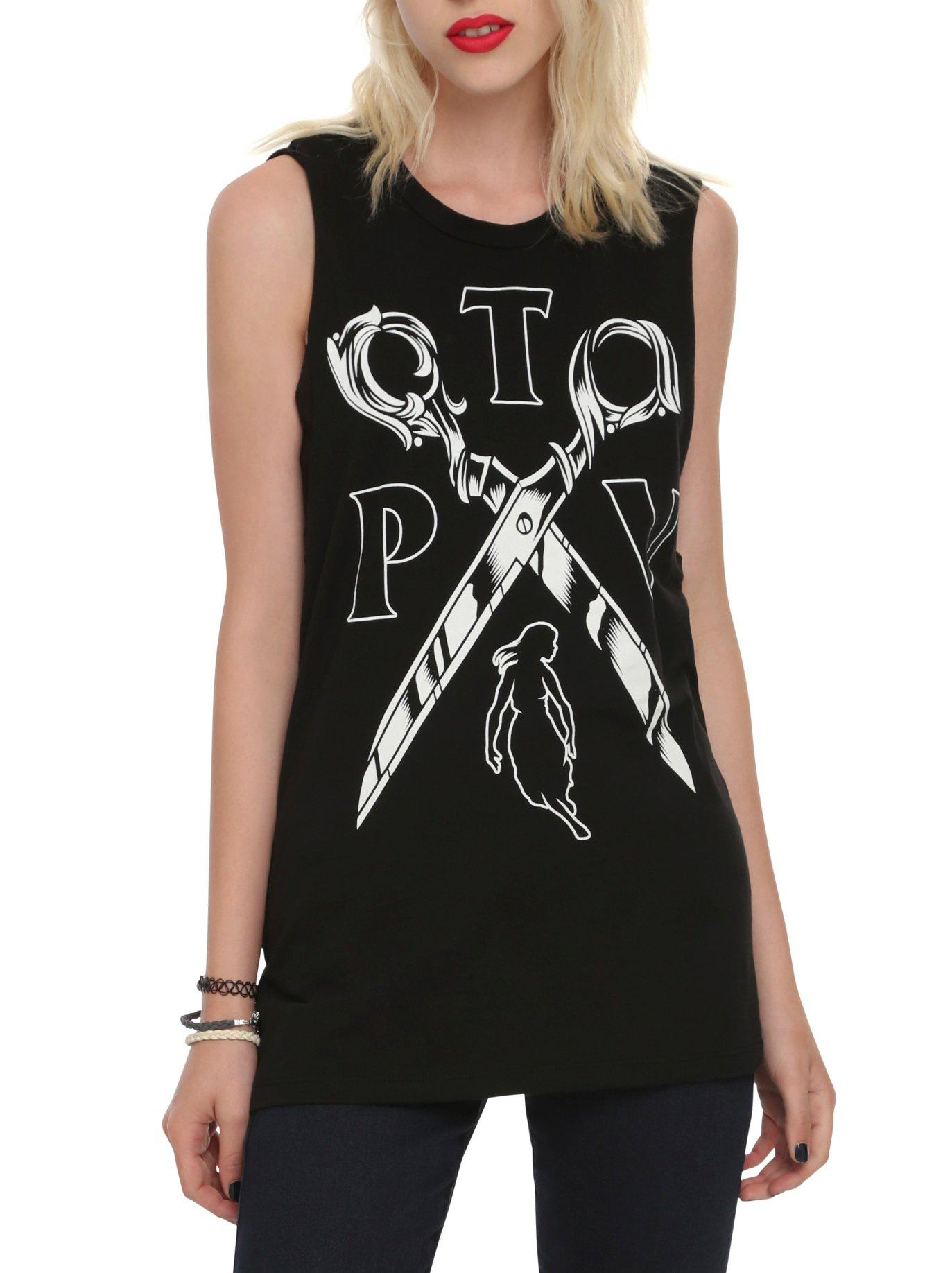 Pierce The Veil Scissors Girls Muscle Top | Hot Topic